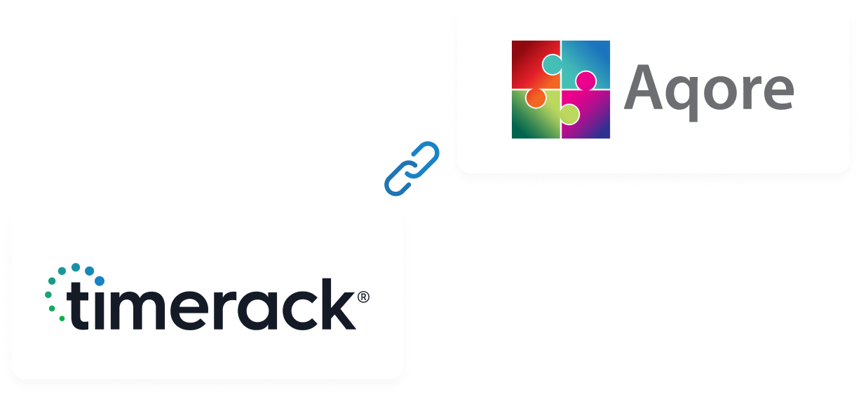Timerack integration with Aqore Staffing Software